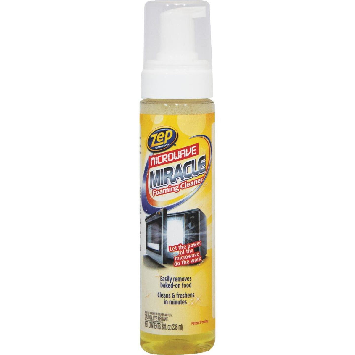 Zep Commercial 8 Oz. Citrus Foaming Microwave Miracle Cleaner - Pecos ...
