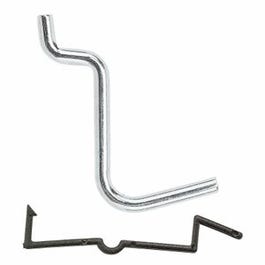 Pegboard Angle Hook, 1/8-In. Rod, Galvanized Steel, 1-In., 8-Pk ...