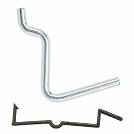 Pegboard Angle Hook, Fits 1/4-In., Zinc-Plated, 1-3/4-In., 6-Pk ...