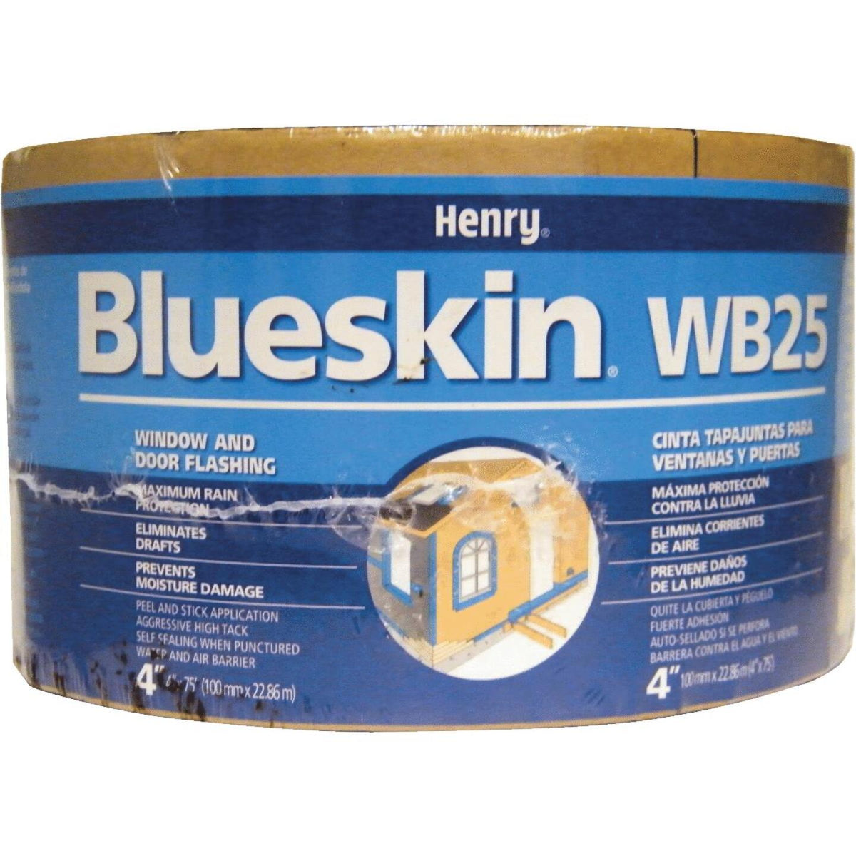Henry Blueskin WB25 4 In. X 75 Ft. Window Wrap & Flashing Tape - Pecos ...