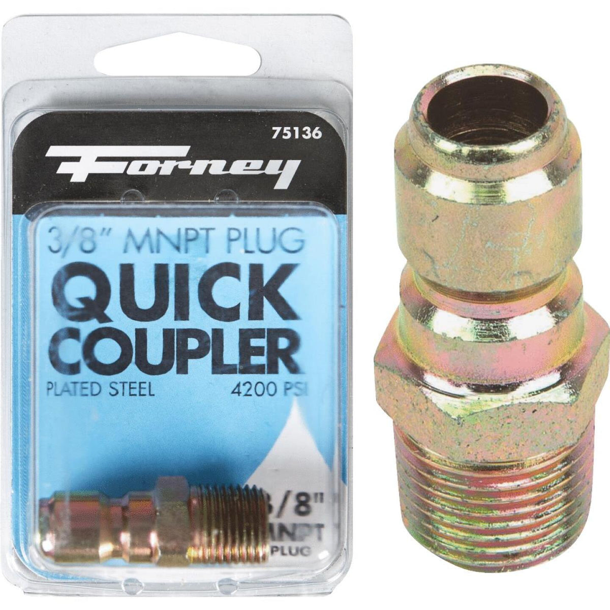 Forney 3/8 In. Male Quick Connect Pressure Washer Plug - Pecos, TX ...