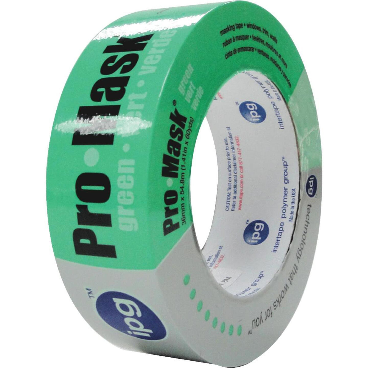 IPG ProMask Green 1.41 In. x 60 Yd. Professional Green Painter's Grade ...