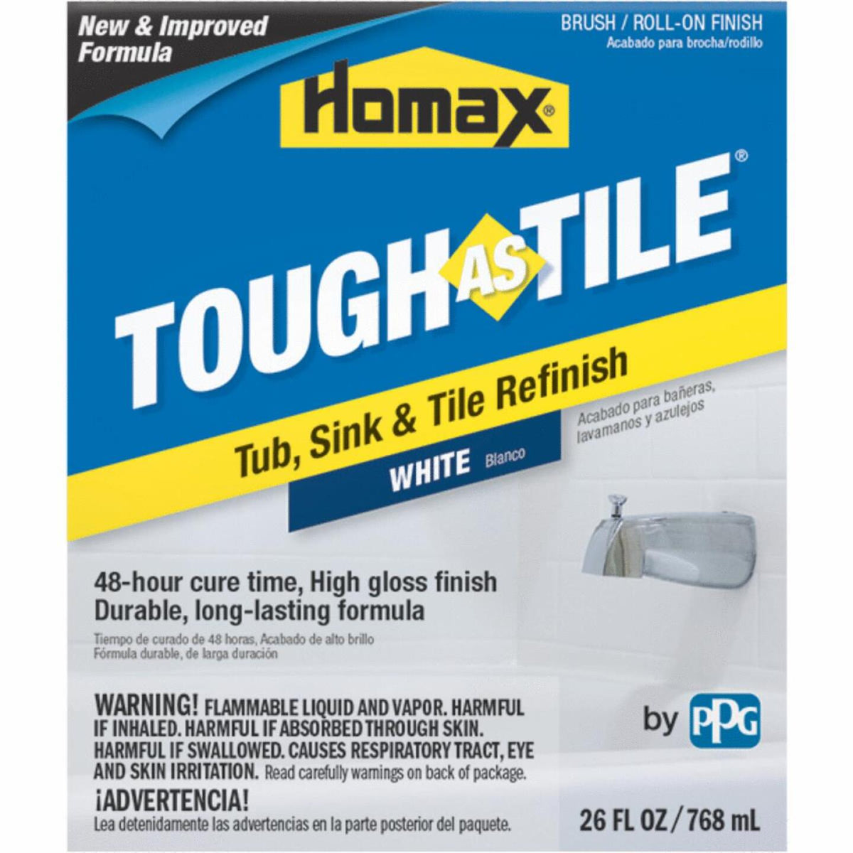Homax Tough As Tile 26 Oz. White Tub, Sink, and Tile Finish - Pecos, TX ...