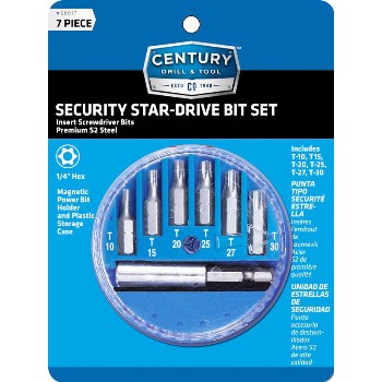 Century Drill & Tool 68017 9pc Security Bit Set - Pecos, TX - Gibson's ...