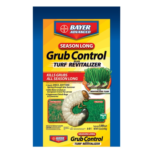 BAYER ADVANCED SEASON LONG GRUB CONTROL PLUS TURF REVITALIZER 5M ...